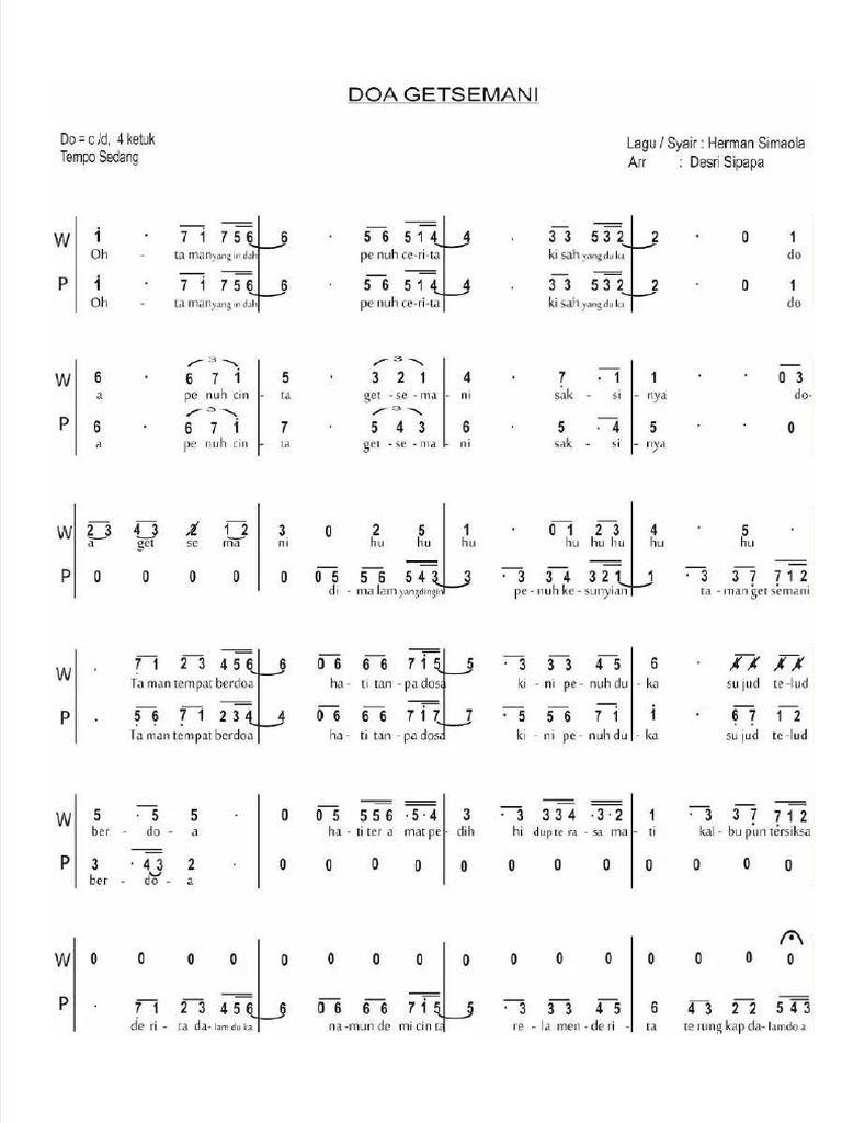 Doa Getsemani (ST) | PDF
