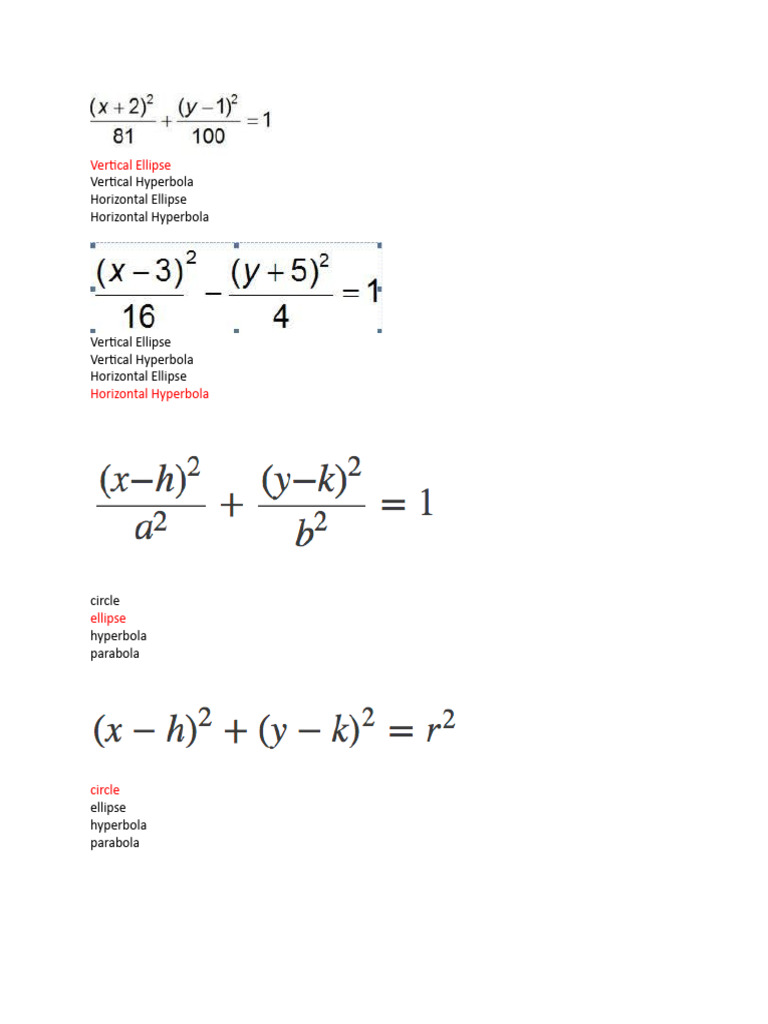 Real-Life Applications of Conic Sections | PDF