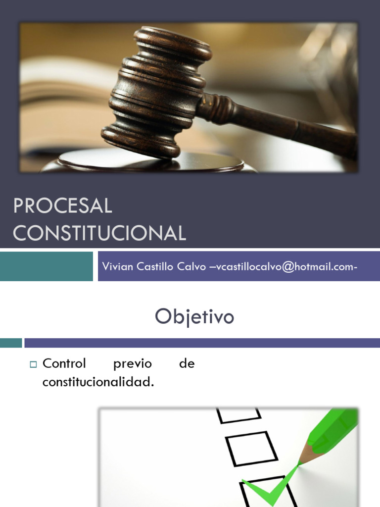 El Control Previo de Constitucionalidad Enviado Por El Profesor | PDF | Jurisdicción | Constitución
