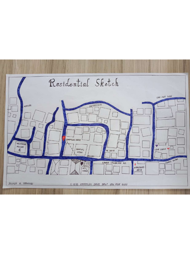 Sketch Plan of Residence | PDF