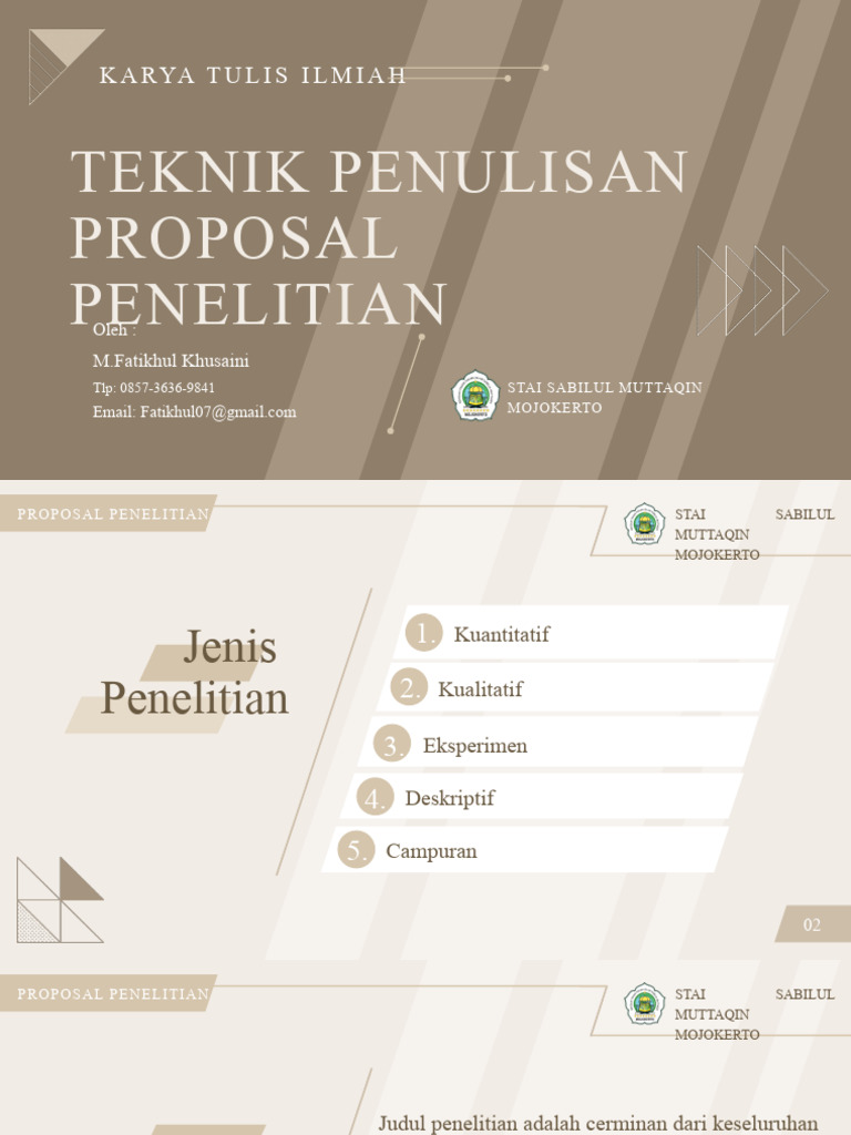 Penulisan Proposal Skripsi | PDF