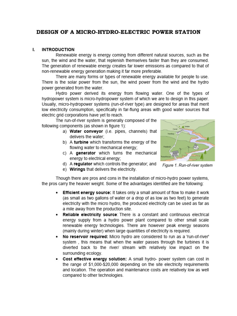 Hydro Design | PDF | Hydroelectricity | Electricity Generation
