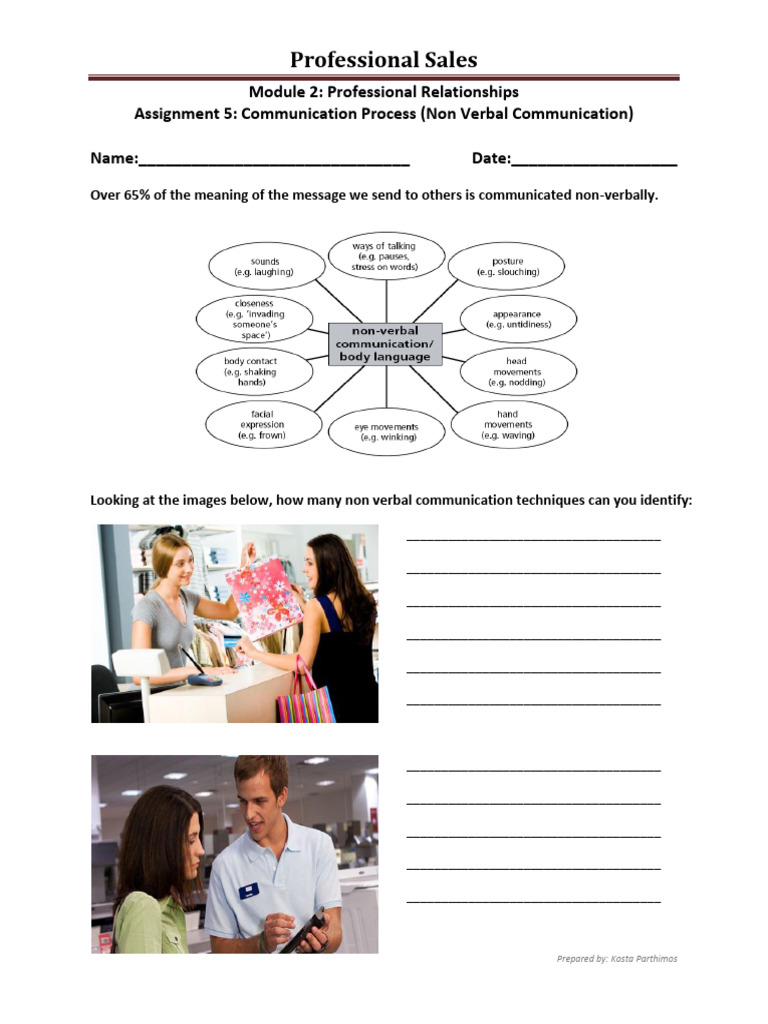 Mod 2 Assignment 5 Non Verbal Communication | PDF | Business