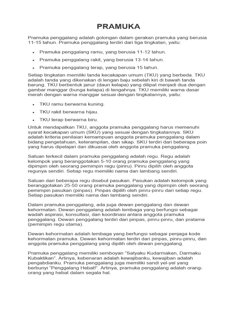 PRAMUKA | PDF | Agama & Spiritualitas