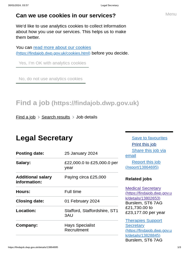 Legal Secretary | PDF | Labor | Economies