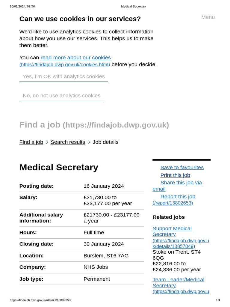 Medical Secretary | PDF | Patient | Health Sciences