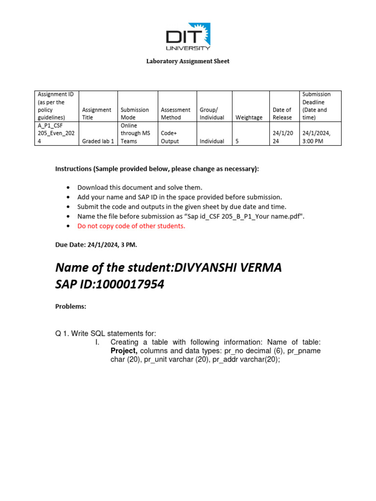 CSF205 P1 Divyanshiverma | PDF | Data | Computer Science