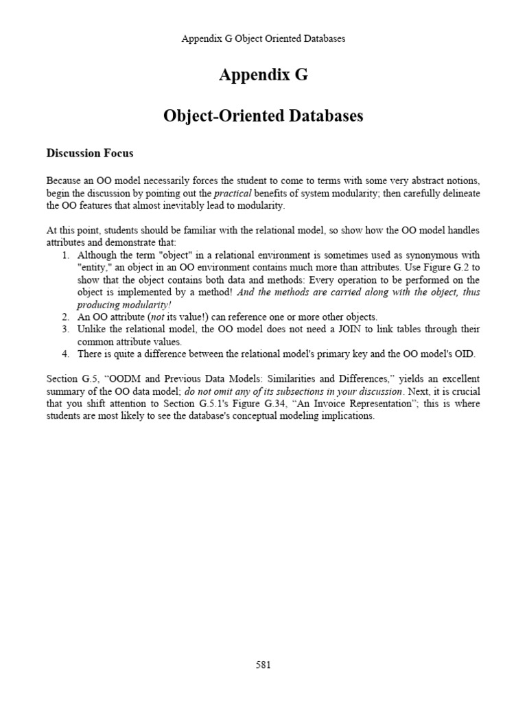 Object-Oriented Databases Guide | PDF | Inheritance (Object Oriented Programming) | Class ...