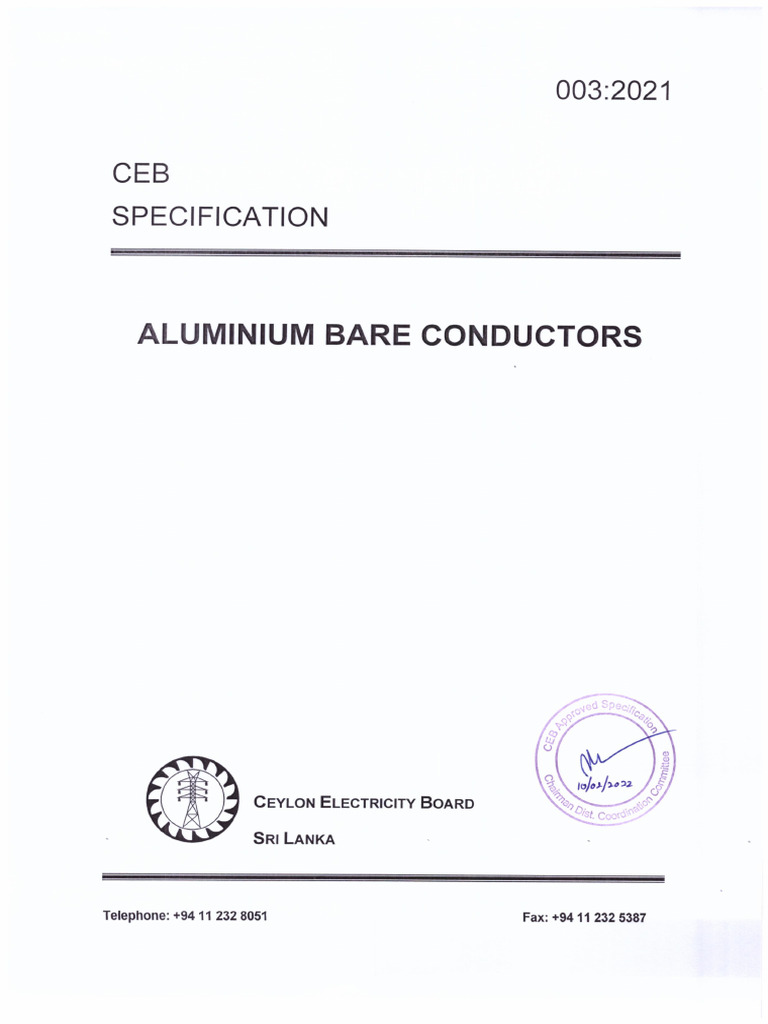 Aluminium Conductors Spec Guide | PDF | Wire | Electrical Resistivity And Conductivity