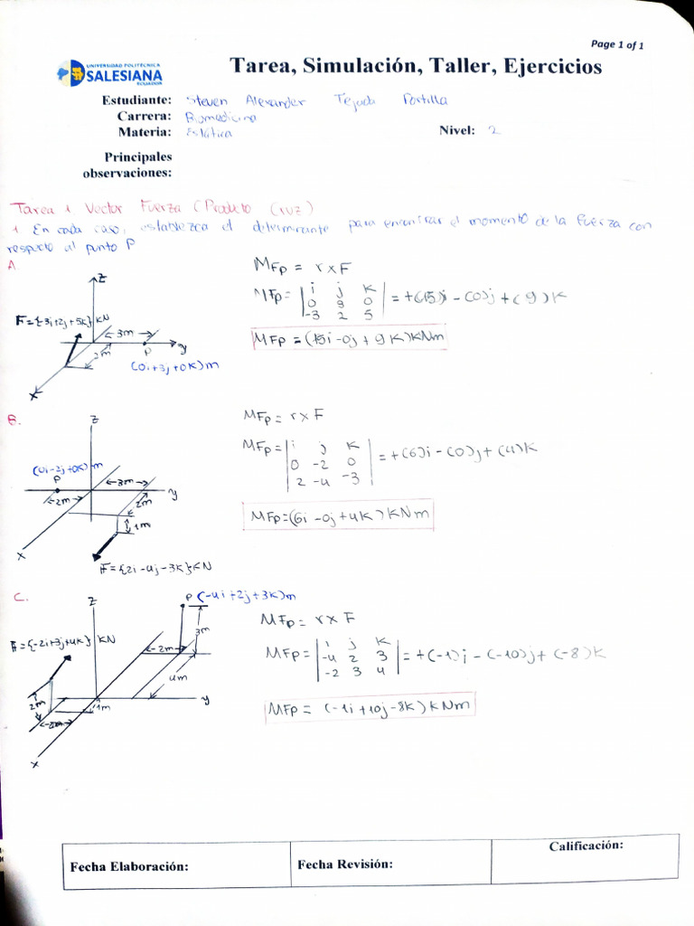 Steven Tejada-T5-G3-Momento de Una Fuerza | PDF