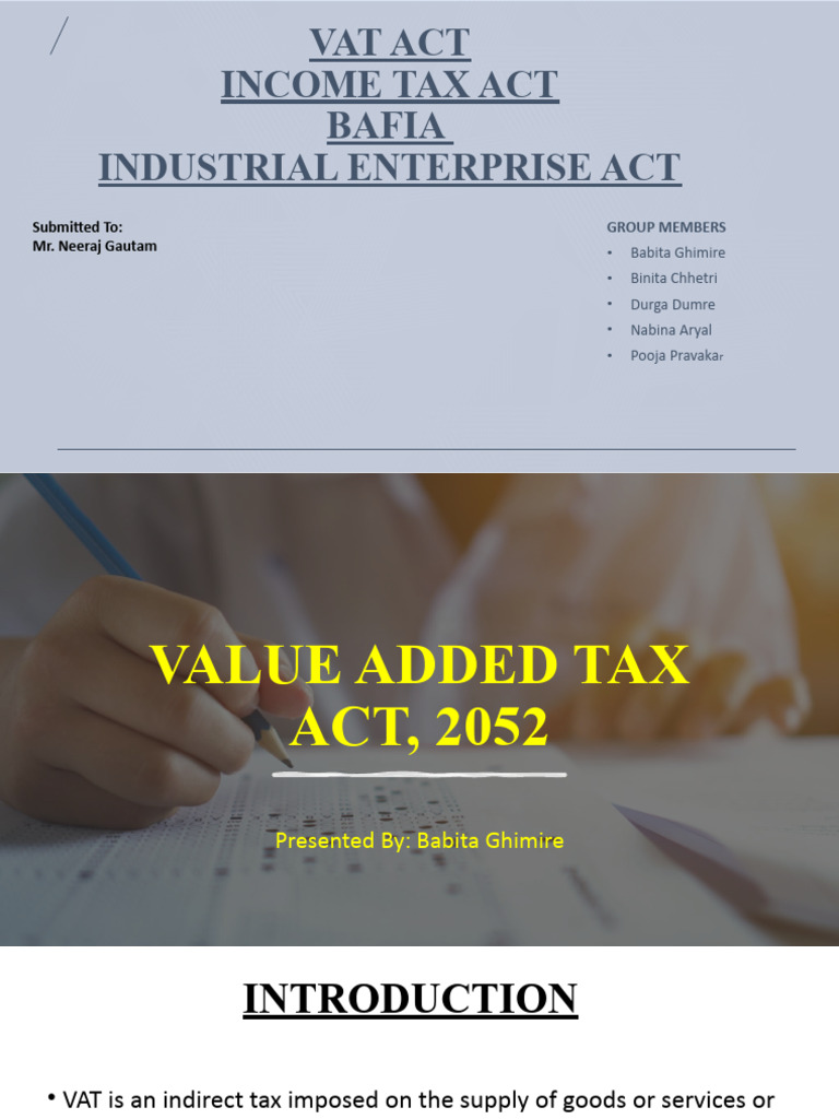 Besm Final | PDF | Taxes | Value Added Tax