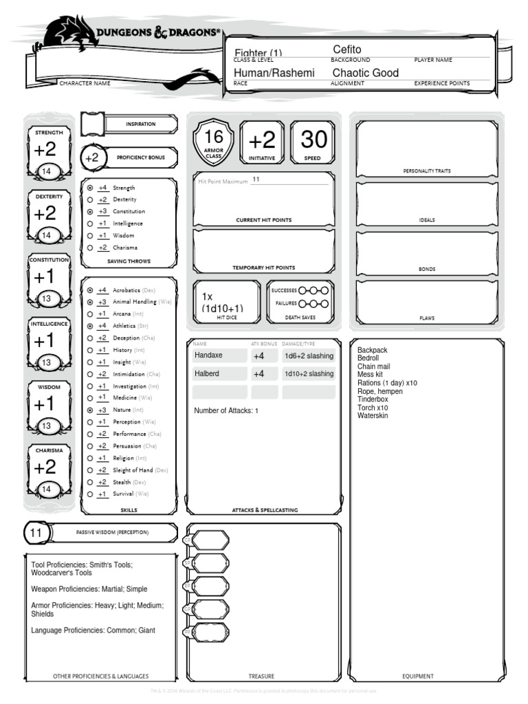 Character | PDF | Role Playing Games