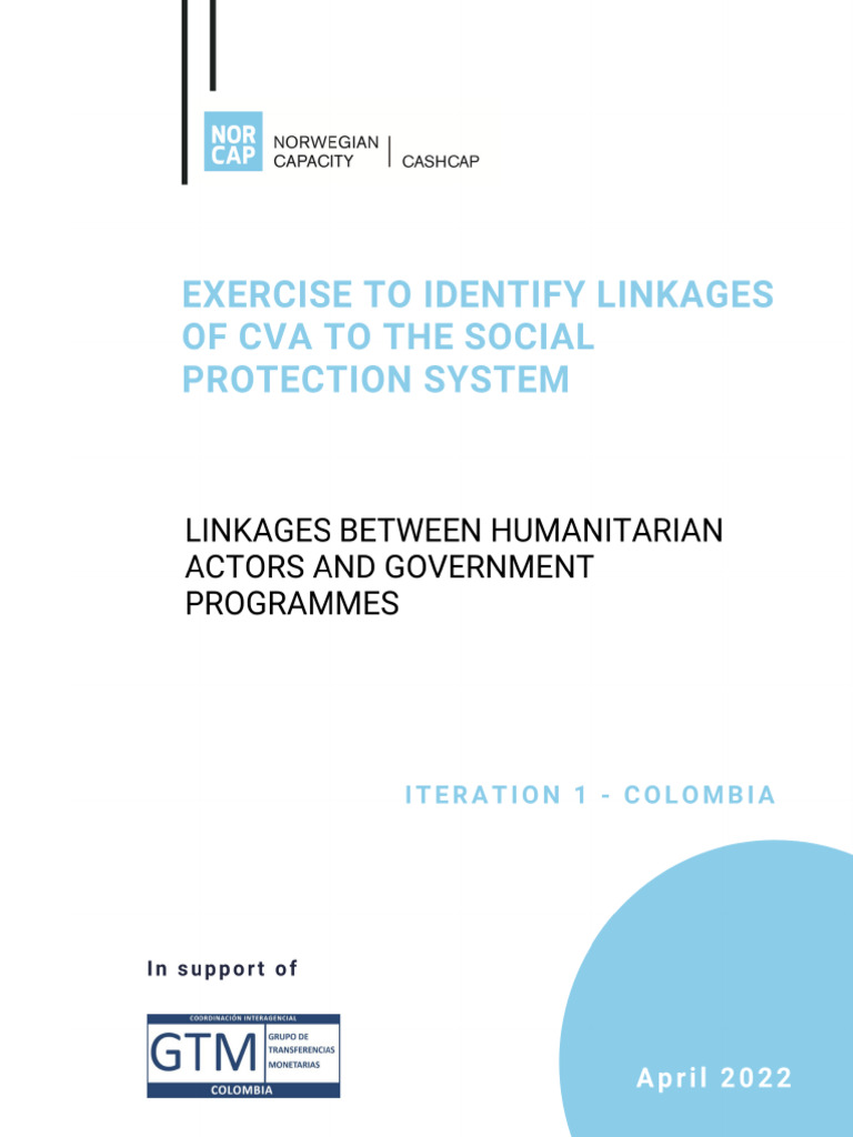 Exercise To Identify Linkages of CVA With SPS - Iteration 1 Colombia ...