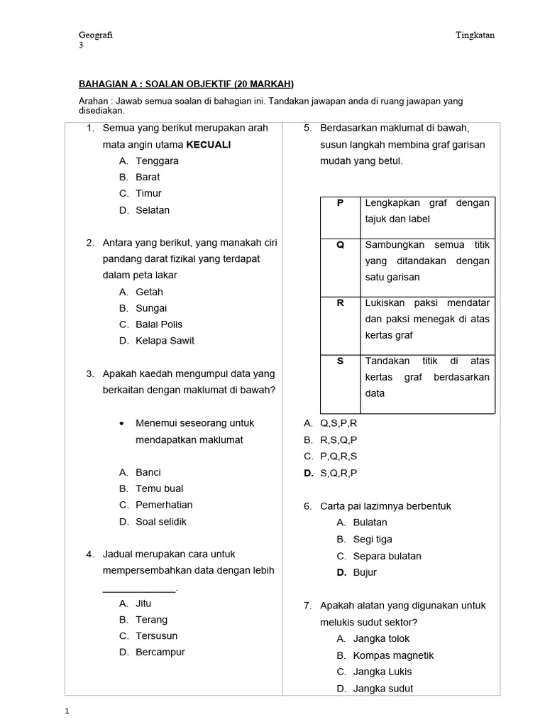 Exam Mid Geo f3 | PDF