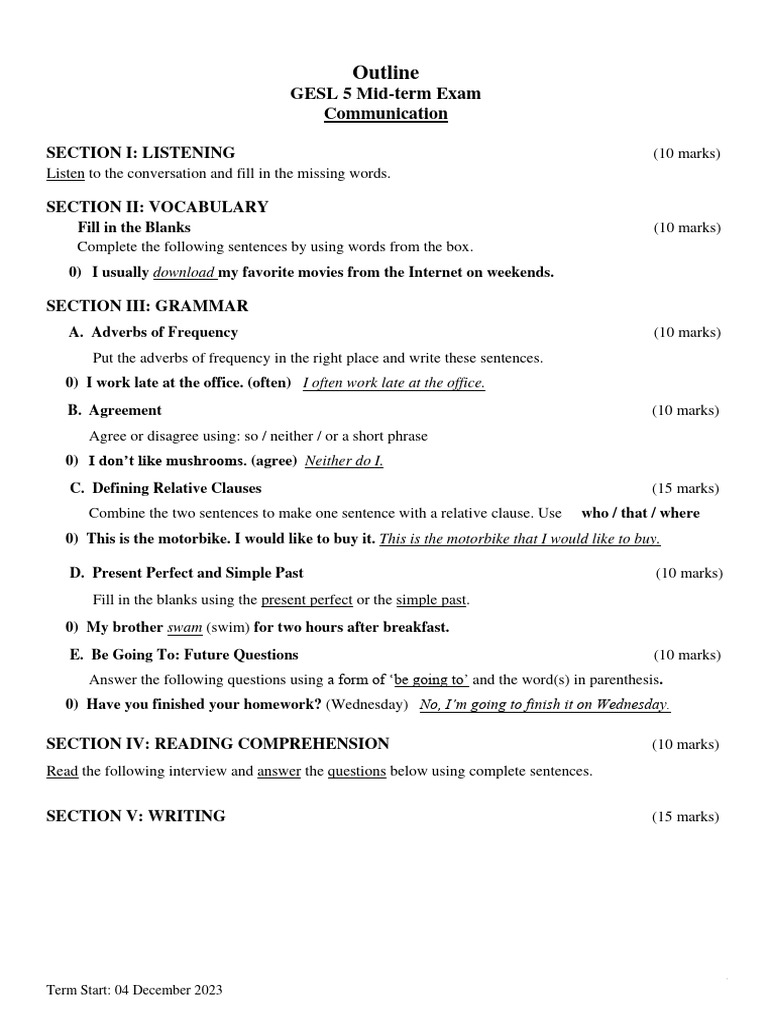 GESL 5 Com Midterm OUTLINE | PDF