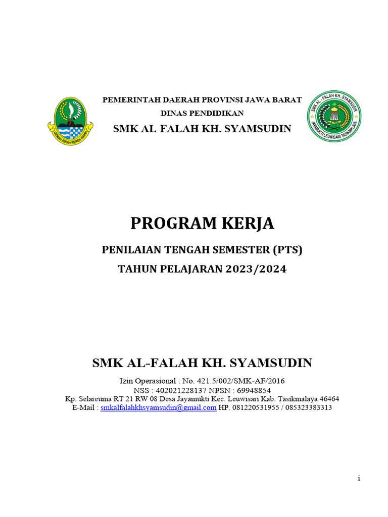 Proker PTS 2023-2024 | PDF