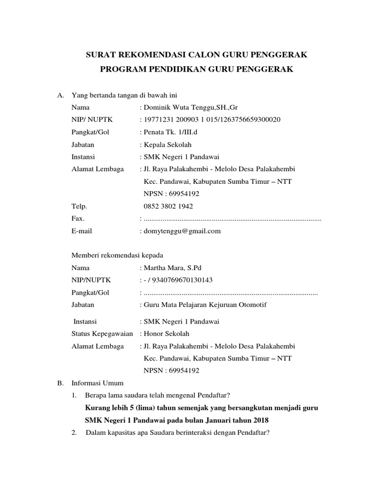 Rekomendasi CGP | PDF | Bisnis | Ilmu Sosial