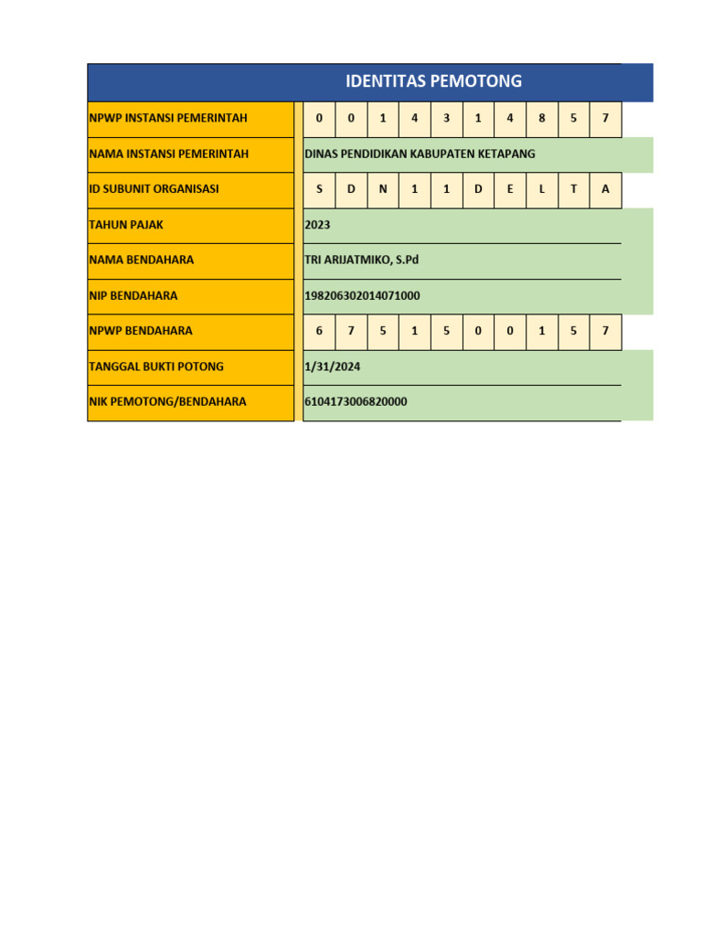 Cara Cetak Formulir 1721 A2 | PDF
