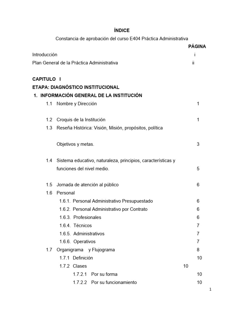 Ejemplo de Practica Admon. 2 | PDF
