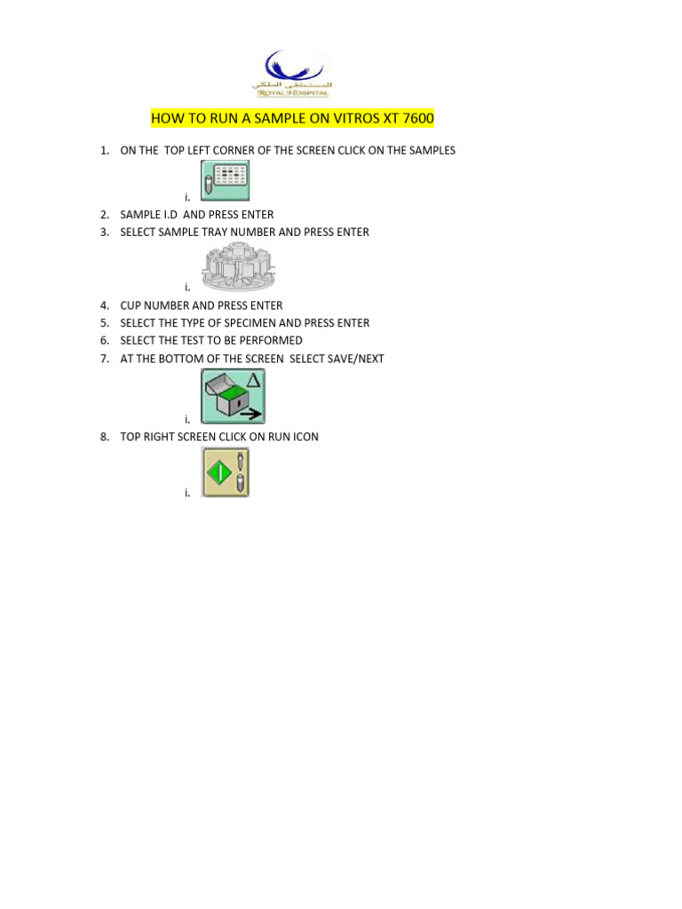 Running Samples on Vitros XT 7600 | PDF | Games & Activities