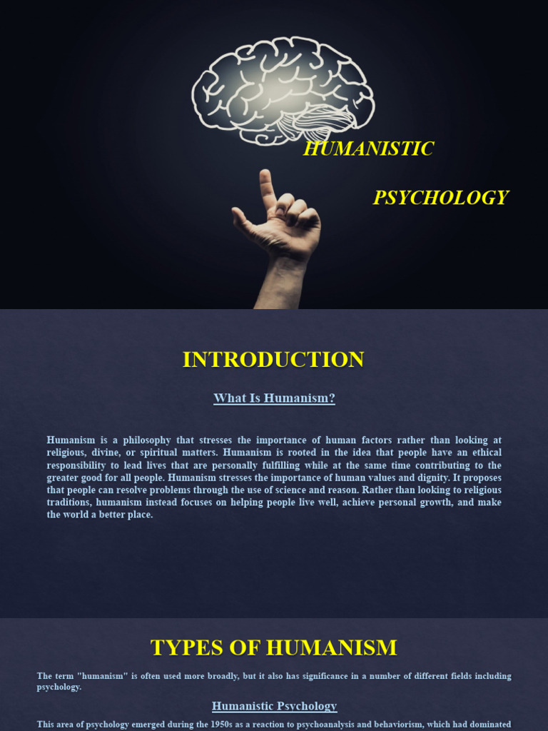 Humanistic Psychology (Presentation) | PDF | Humanistic Psychology ...