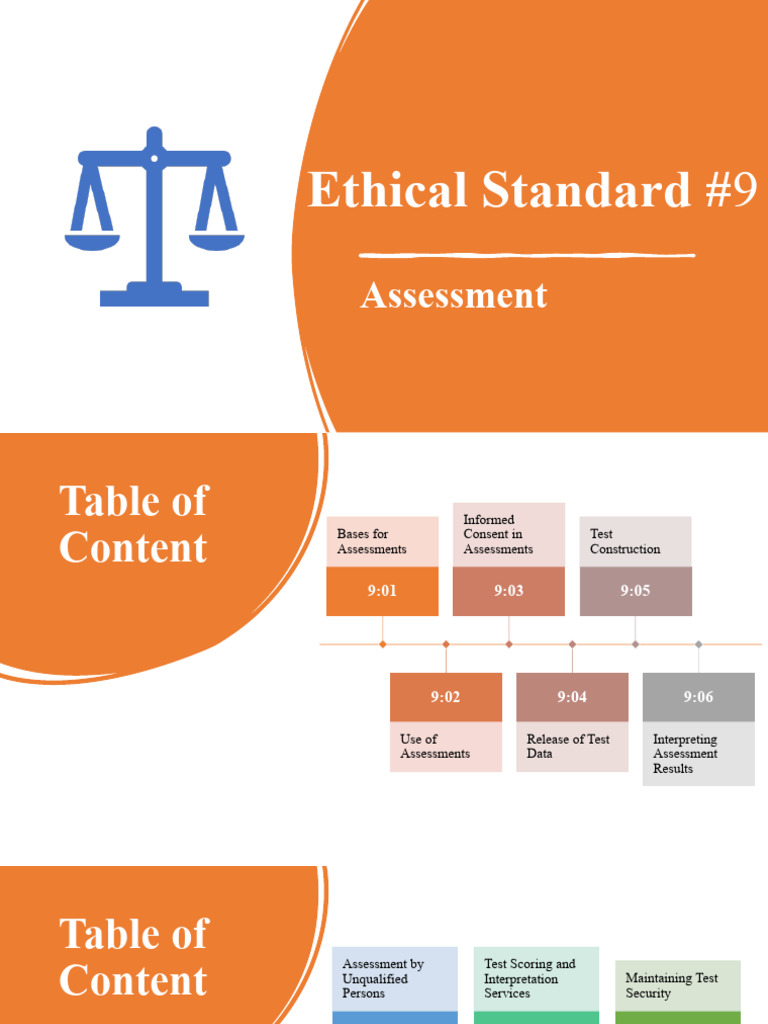 Ethical Standards in Psychology Presentation (Standard # 9) | PDF ...
