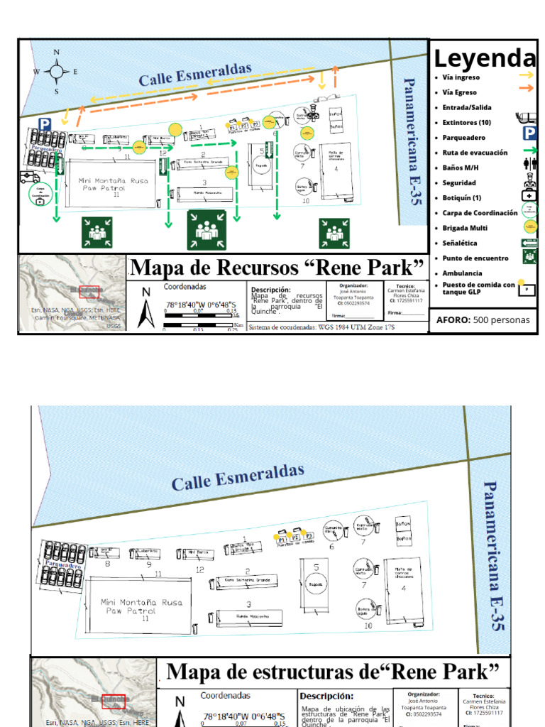 Mapa de Recursos y Rutas en Rene Park | PDF