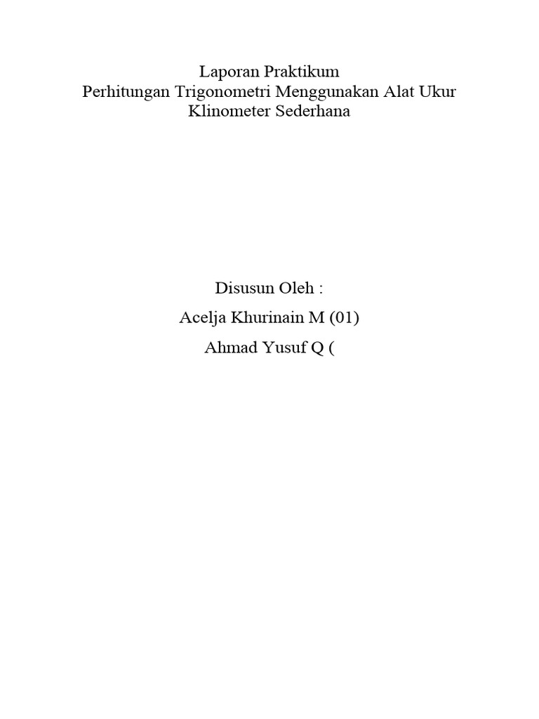 Matwa Klinometer | PDF