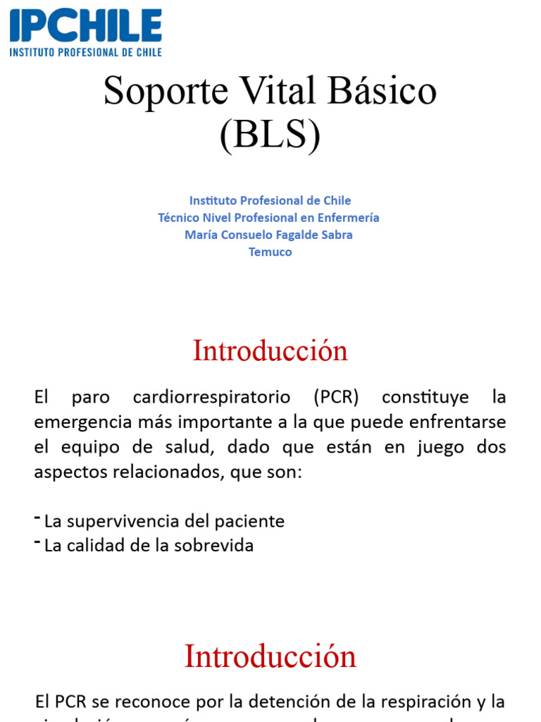 Soporte Vital Básico (BLS) | PDF