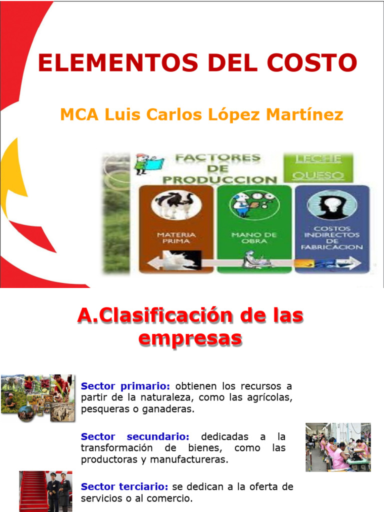 Elementos Del Costo | PDF