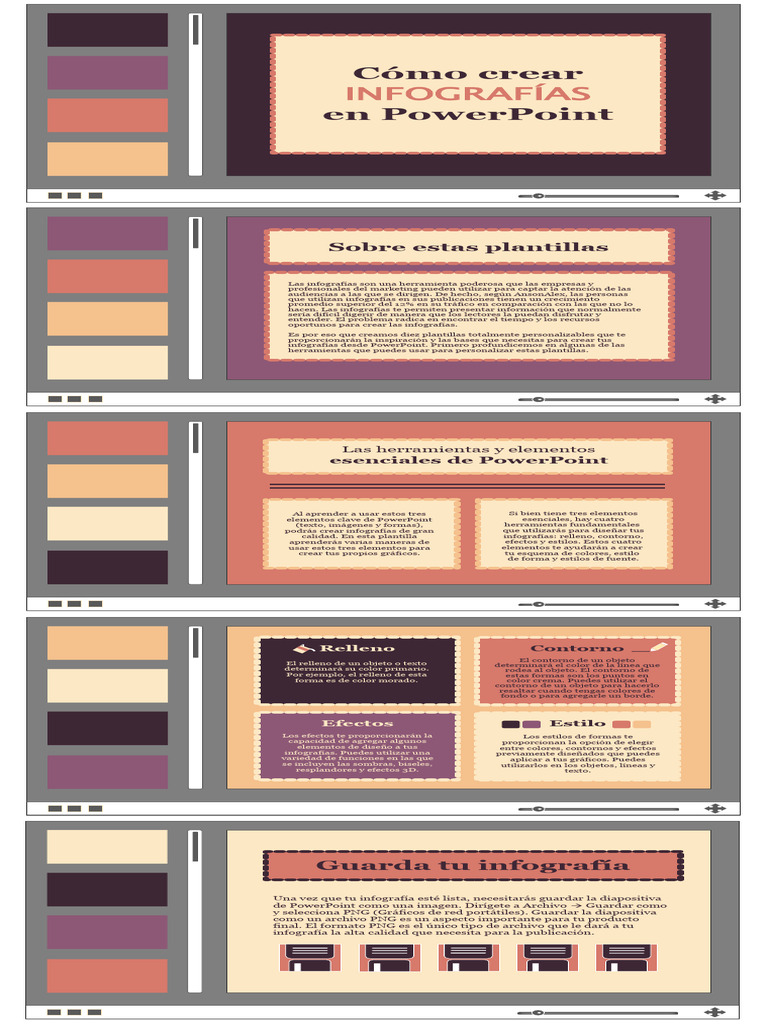 Crear infografías en PowerPoint | PDF | Microsoft PowerPoint | Infografia