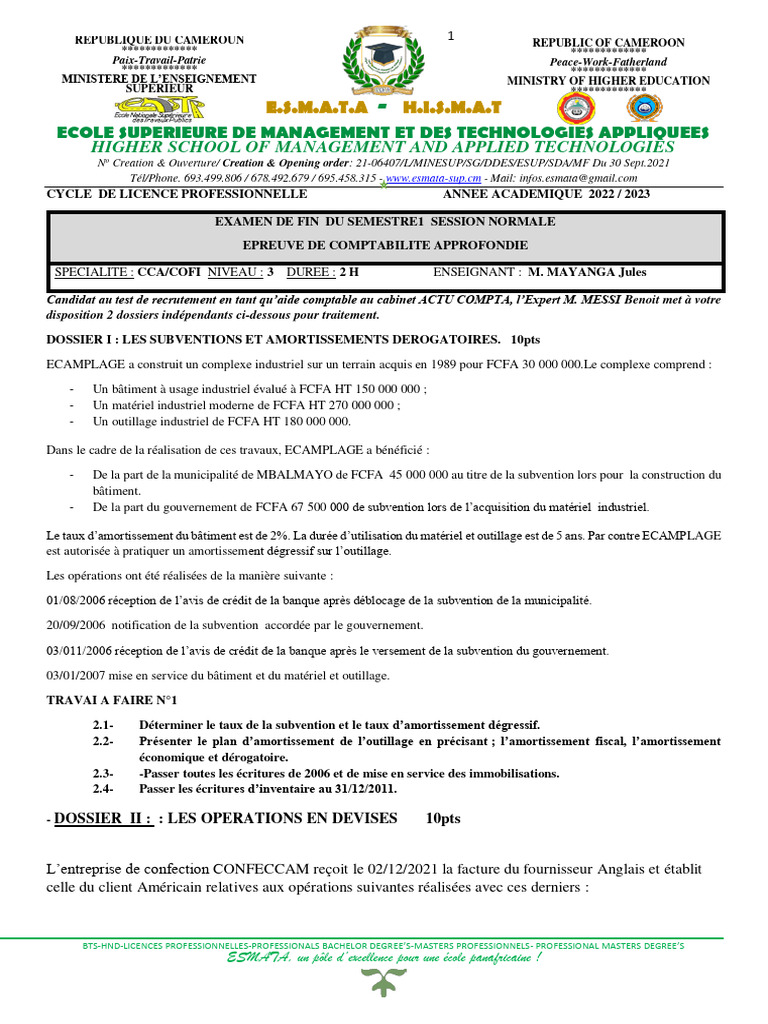 SN Compta Appro | PDF | Affaires | Finance et gestion monétaire