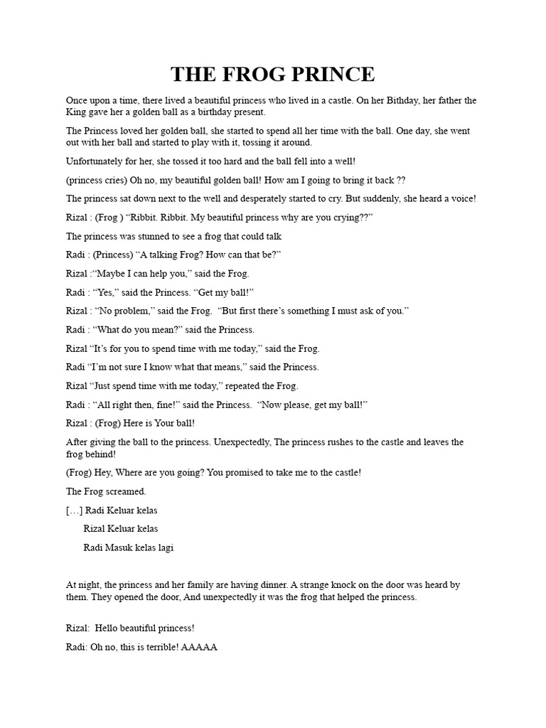 The Frog Prince | PDF