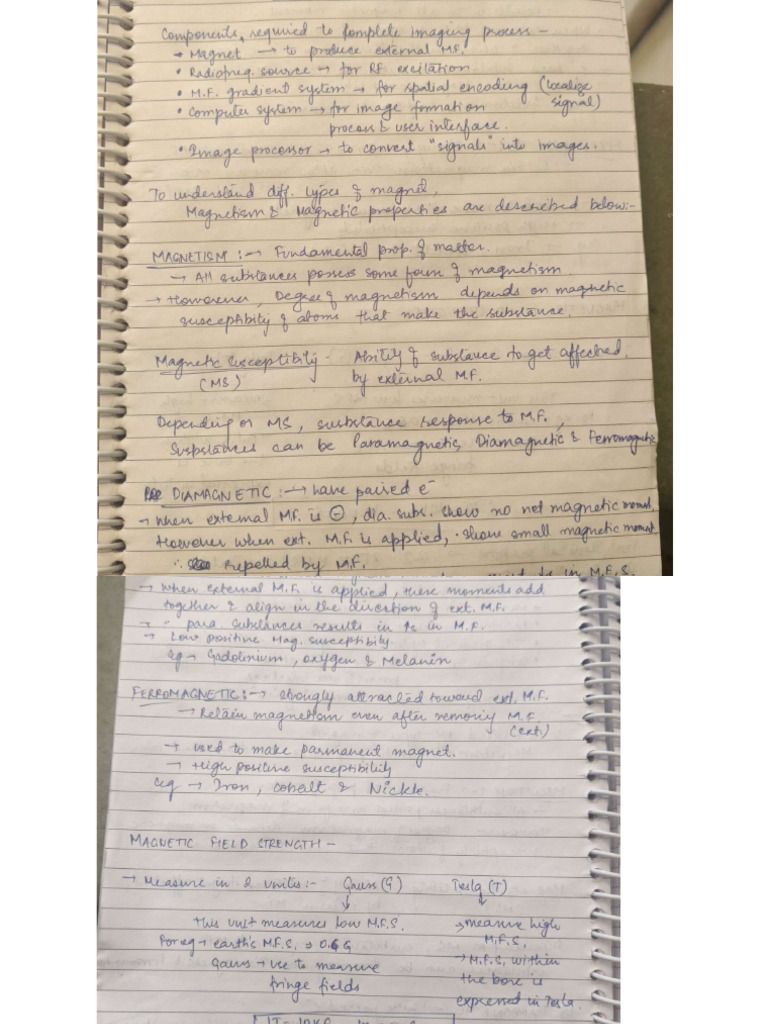 Mri Instrumentation Notes | PDF