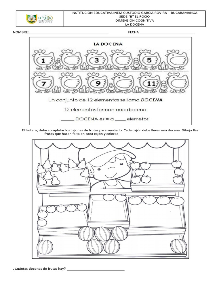 Actividad Cognitiva La Docena | PDF