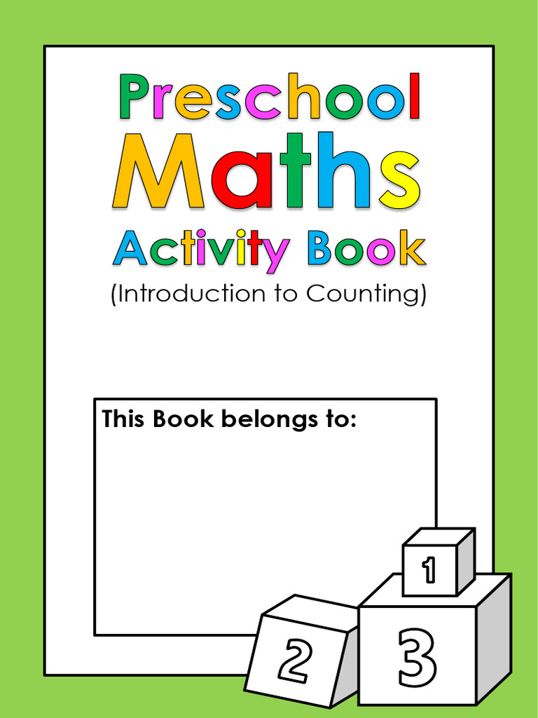 Maths Preschool Activity Book | PDF | Download | Computer File