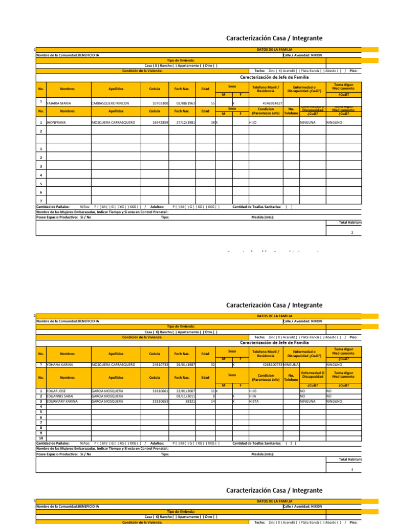 Censo Clap 2019 Beneficio Ia | PDF | Embarazo Mamífero | Salud maternal