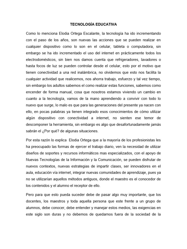Tecnología Educativa | PDF | Tecnologia Educacional | Enseñando