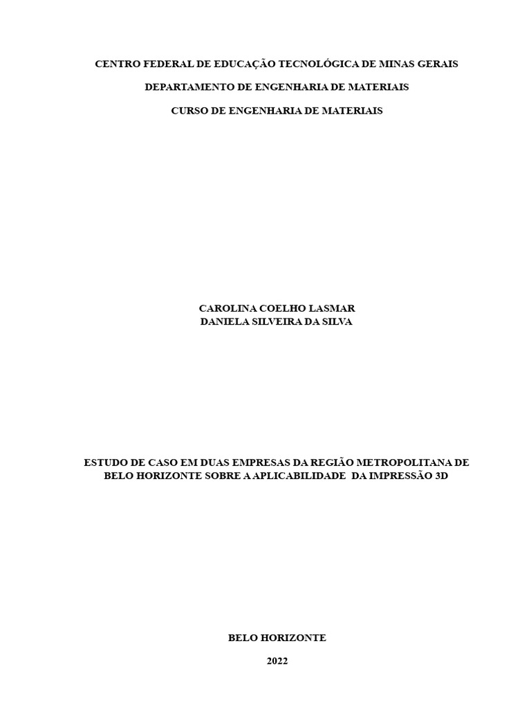 2022-1 TCC-II CarolinaCLasmar-DanielaSSilva VersaoFinal | PDF