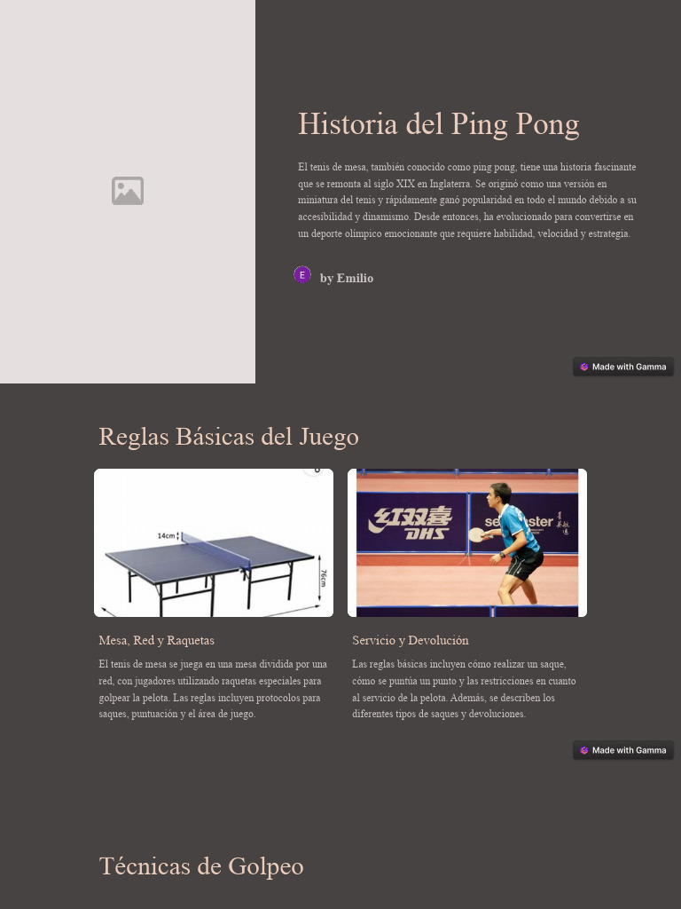 Historia Del Ping Pong | PDF