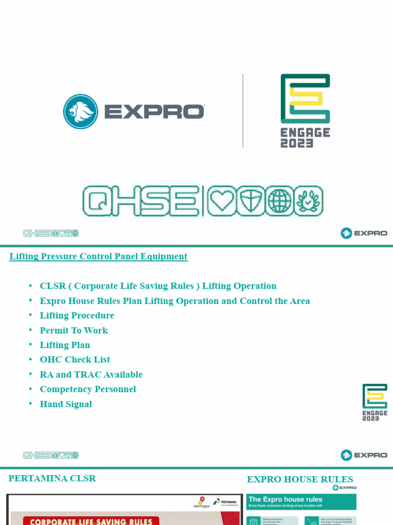 Lifting Operation - Expro | PDF