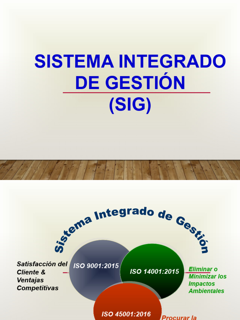 1 Sistema-Integrado-Gestion-Sig-Powerpoint | PDF | Gestión de la calidad | Calidad (comercial)