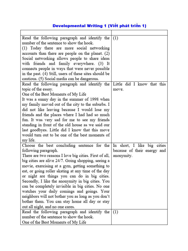 Developmental Writing 1 | PDF | Social Media | Popular Culture & Media ...