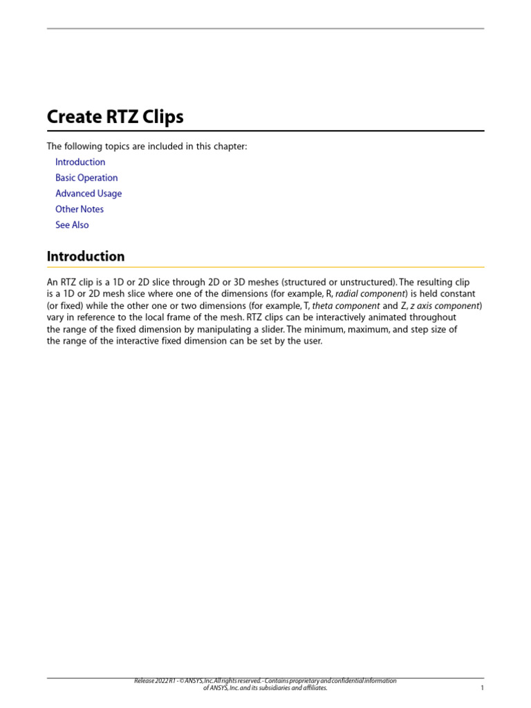 Create RTZ Clips: Basic Operation Advanced Usage Other Notes See Also ...