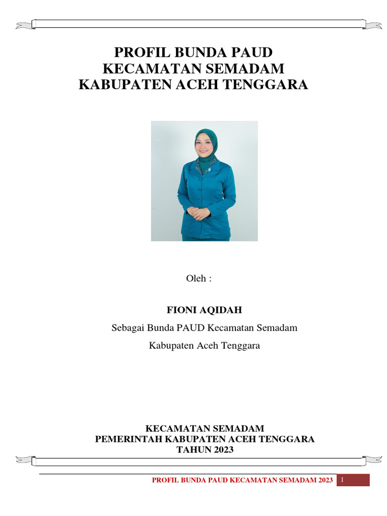 New PROFIL BUNDA PAUD KECAMATAN SEMADAM | PDF