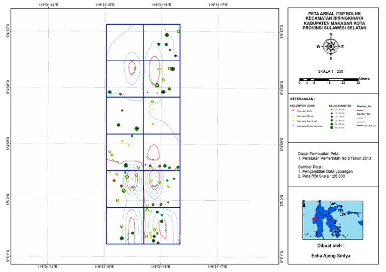 Layout Peta Sebaran Pohon BDLHK (ITSP) | PDF
