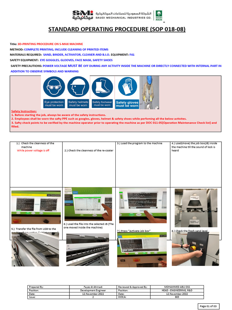 SOP 018-08 Issue 2 | PDF | Personal Protective Equipment