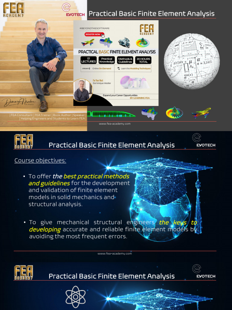 FEA-Academy Course On-Demand - Practical Basic FEA | PDF | Finite Element Method | Applied ...