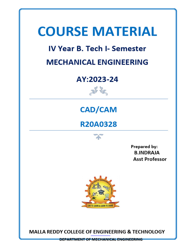Cad Cam | PDF | Central Processing Unit | Computer Program