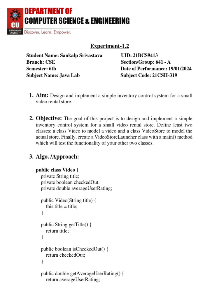 SankalpJavaexp 1.2 | PDF